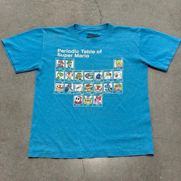 Nintendo | Shirts & Tops | Nintendo Super Mario Periodic Table Kids T ...